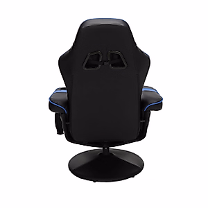 RESPAWN 900 Gaming Recliner - Video Games Console Recliner Chair, Computer Recliner, Adjustable Leg Rest and Recline, Recliner with Cupholder, Reclining Gaming Chair with Footrest - Blue