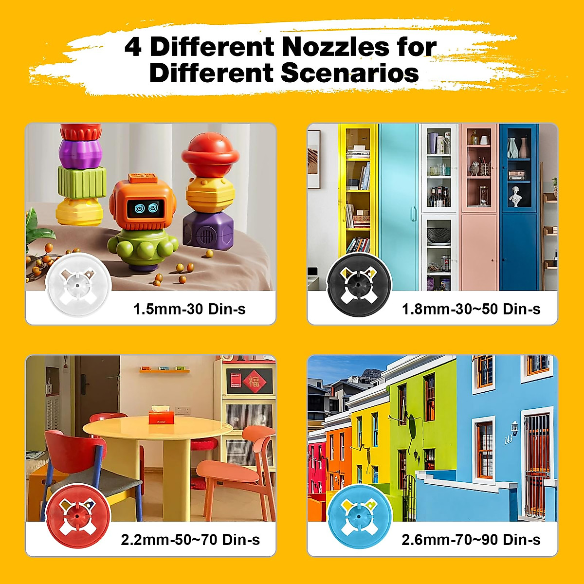 Cordless Paint Sprayer Compatible with Dewalt 20V MAX Battery, Handheld HVLP Paint Sprayer with 1200ML Container, Electric Paint Sprayer for Painting Ceiling, Fence, Cabinets, Walls (No Battery)