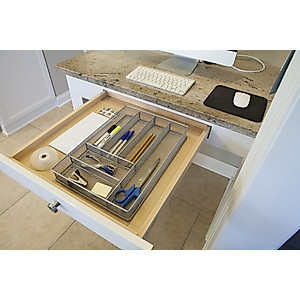 Grayline 41855, Large Mesh Drawer Organizer, Platinum