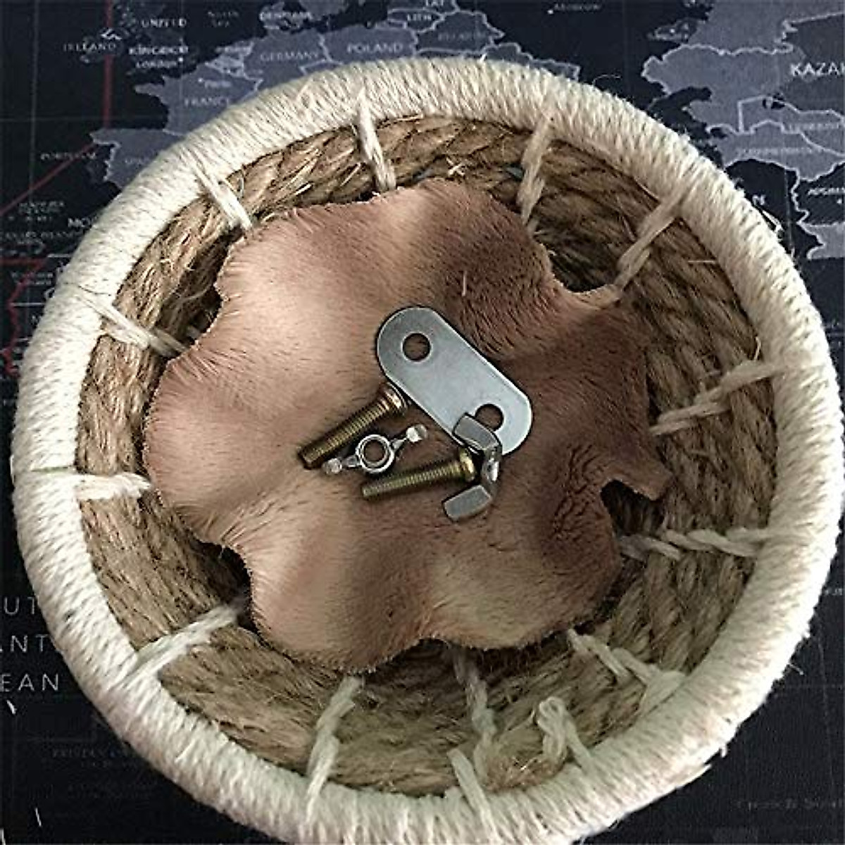 zswell Handmade Flax Rope Weave Bird Breeding Nest and Small Parrot Cage Hatching House Hut Nesting Box for Budgie Parakeet Cockatiel Parakeet Conure Canary Finch Lovebird