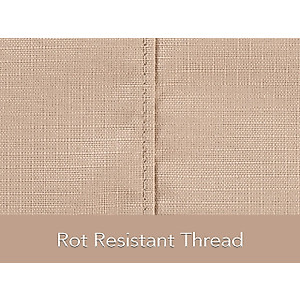 Covermates Round Firepit Top Cover - Heavy-Duty Polyester, Weather Resistant, Drawcord Hem, Fire Pit Covers-Ripstop Tan