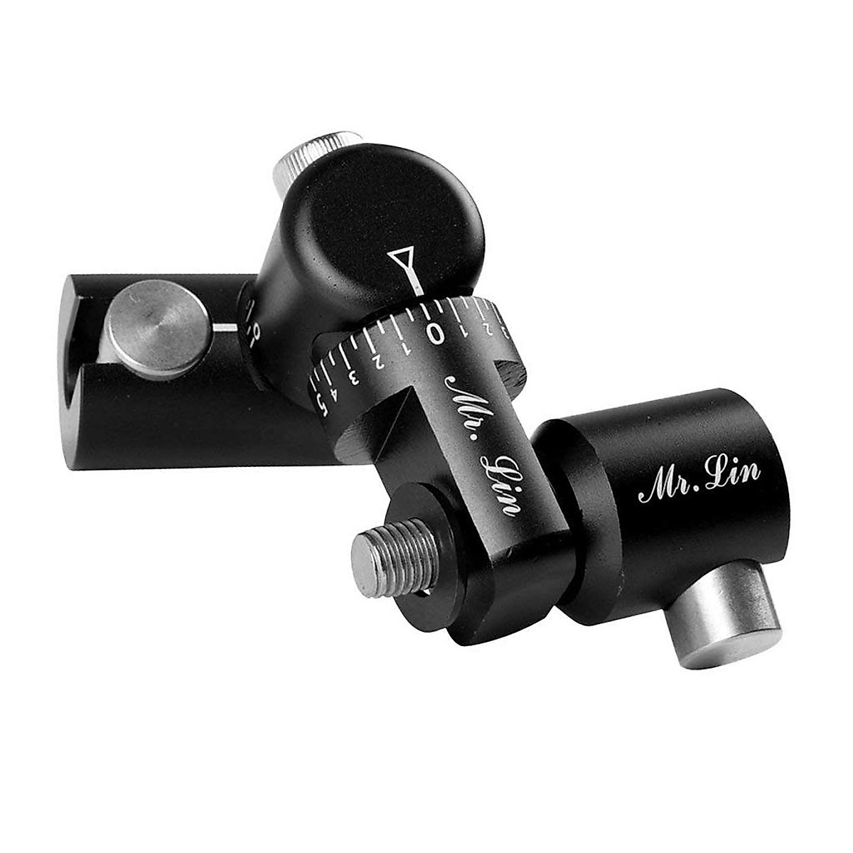 AMEYXGS Bow Rod Stabilizer Single Side V-bar Fully Adjustable V-Bar Mount Quick Disconnect(Black)