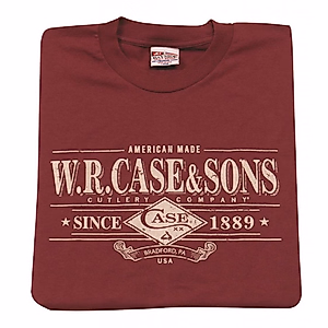 Case Cutlery T-Shirt Maroon Medium