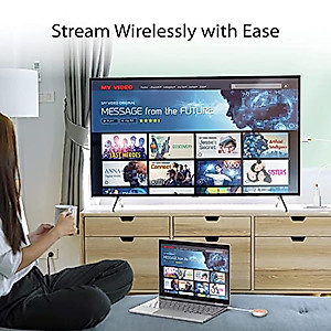 j5create ScreenCast USB-C to HDMI Wireless Display Transmitter and Receiver, Supports 1080p, Compatible with MacBook, iPad Pro, ChromeOS, USB-C Laptops and Android (JVAW62)