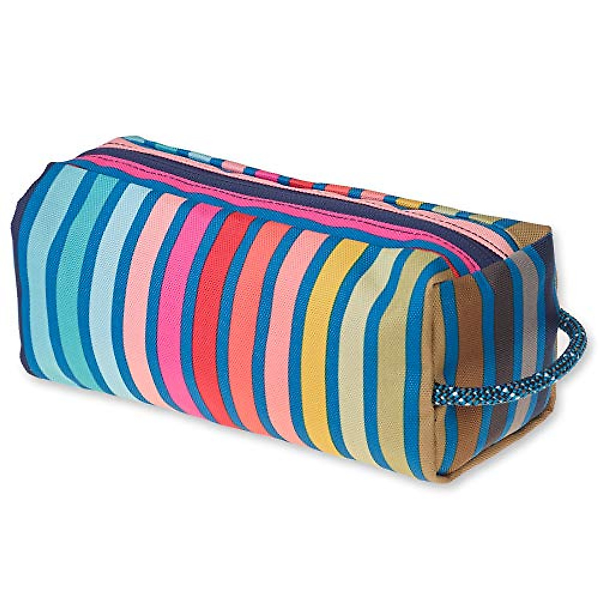 KAVU Pixie Pouch Accessory Travel Toiletry and Makeup Bag - Chroma Stripe