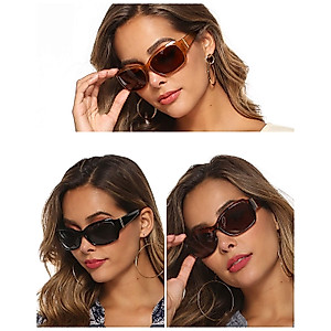 FEISEDY Classic Oversized Polarized Sunglasses Women Wrap Square Shades B2504
