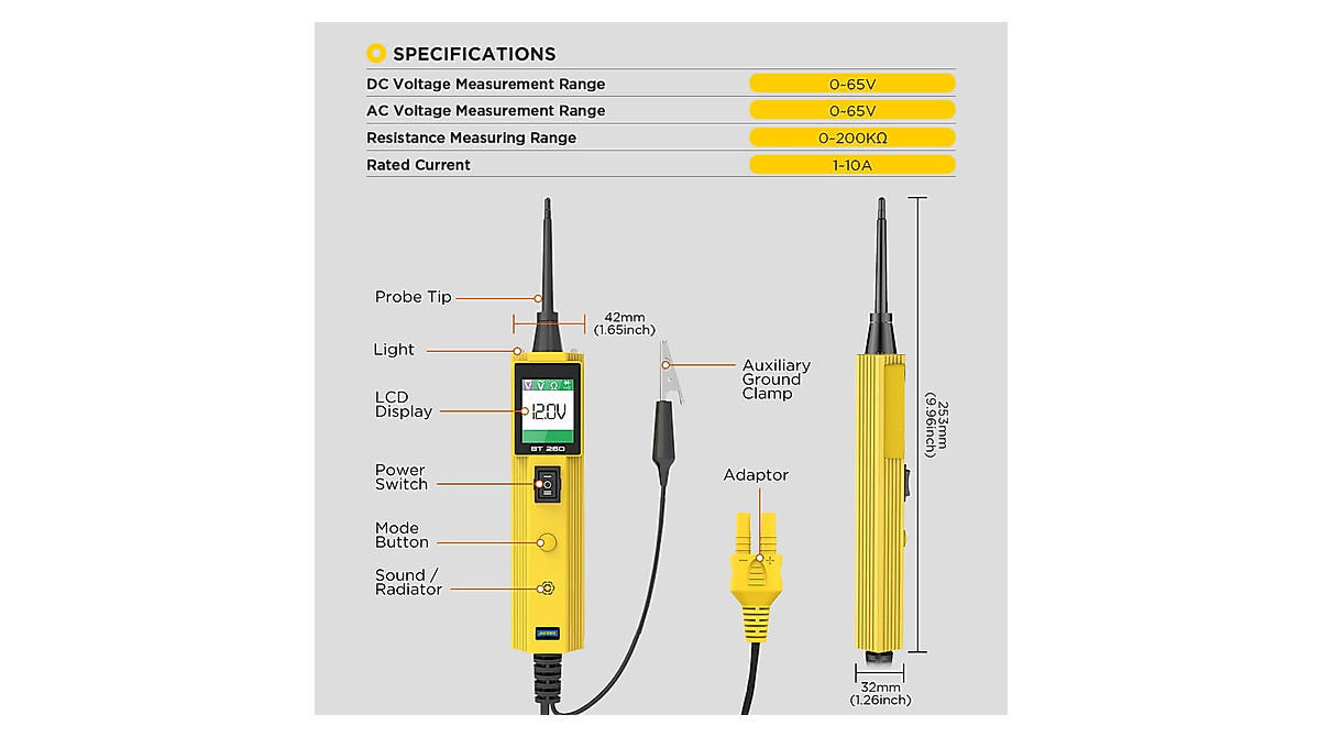 AutoOL Car Circuit Probe Kit for 12V/24V Automotive Diagnostics