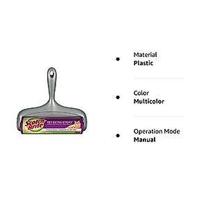 Scotch-Brite Pet Extra Sticky Large Surface Roller, Designed for Pet Hair, 60 Sheets