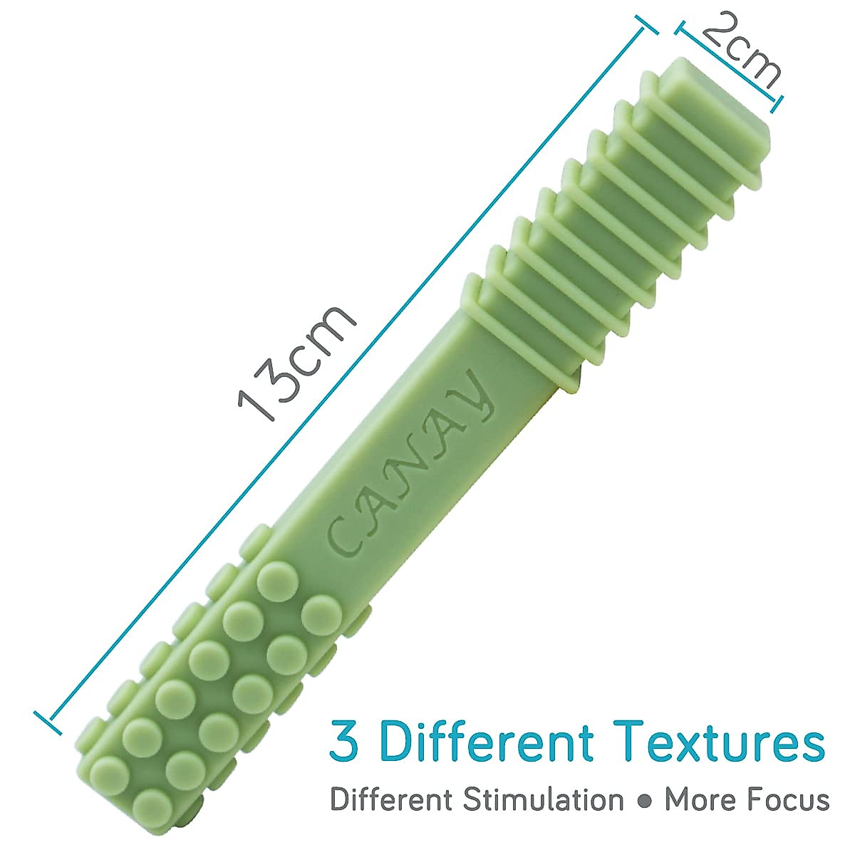 Sensory Chew Stick Toys (5 Pack) - Designed for ADHD, Autism, SPD, Oral Motor Stimulation, Special Needs - Extra Tough Sensory Oral Motor Chew Tool for Moderate Chewers (Standard - Moderate Chewer)
