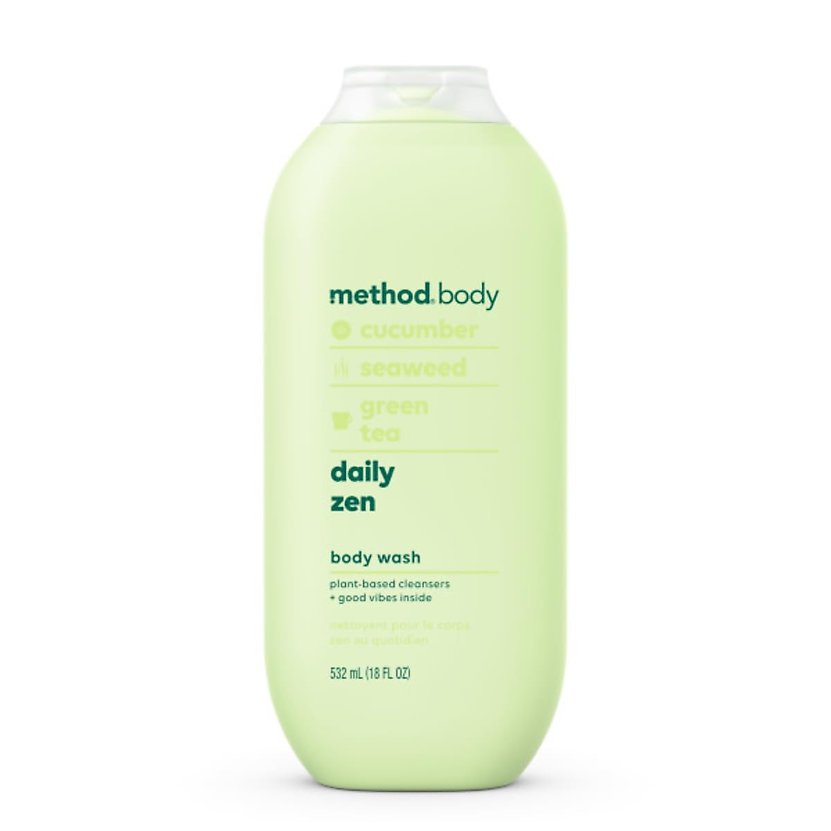 Method Body Wash, Daily Zen, 18 Ounce (Pack of 2)