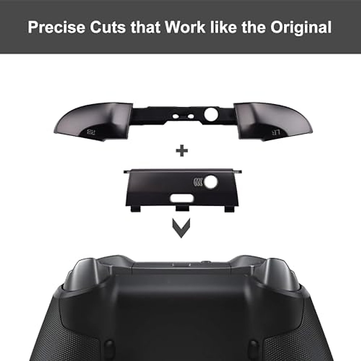 Ikpek Lb Rb Bumper Button Replacement for Xbox one Elite Wireless Controller Series 2, Shoulder Trigger Buttons Top Middle Bracket Replacement Parts for Xbox One Elite 2