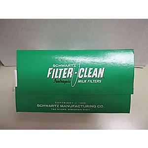 Schwartz Filter Disks 6.5" 100 Count Box Non-Gauze Milk Filters
