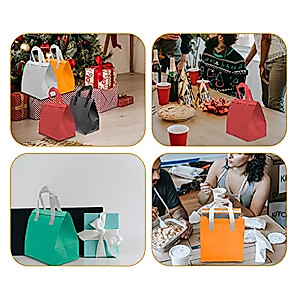 QIMEOKAT 15PCS Insulated Take Away Bags,Thermal Insulation Food Bag for Coffee,Milky Tea,Take-away Dinner,Fresh Seafood,Commercial catering,Retail Store or Picnic,Reusable Gift Bags (Multicolor)