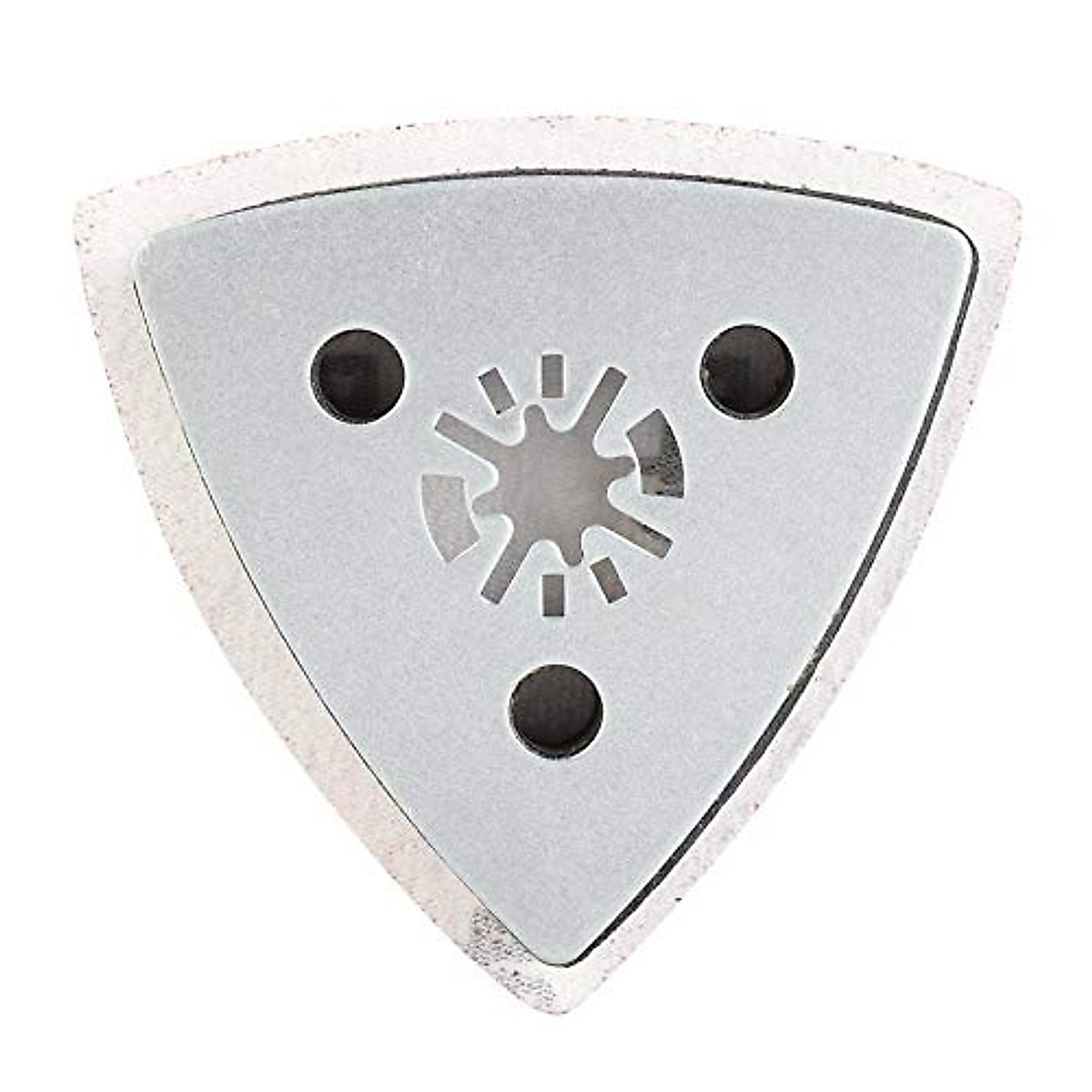 100pcs Sanding Paper, 80mm 60/80/120/180/240 Grits Triangular Hook & Loop Triangle Sandpaper +1 Sand Pad for Bosch Fein Oscillating Multi Tool