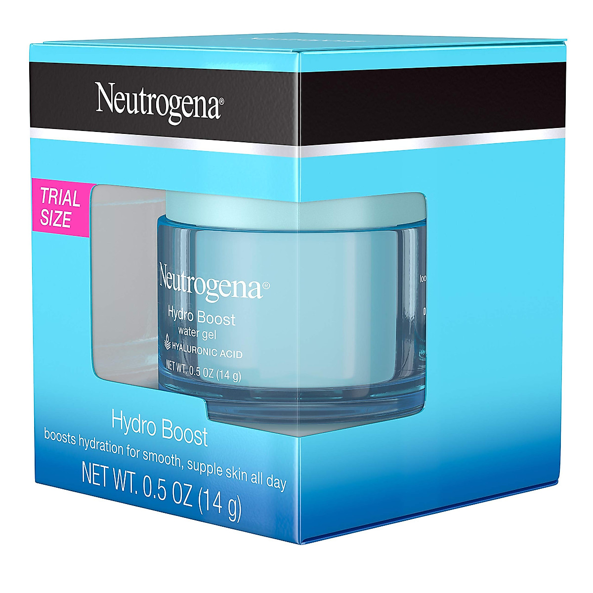 Neutrogena Hydro Boost Hyaluronic Acid Hydrating Water Face Gel Moisturizer for Dry Skin, Oil-Free, Non Comedogenic, Travel Size.5 oz (Pack of 12)