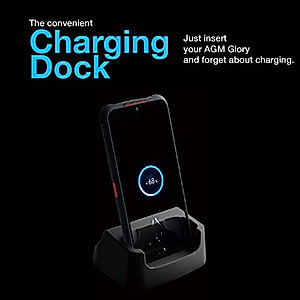 AGM Glory Rugged Smartphone, Rugged Phone Unlocked 5G Qualcomm 8G+256G, 110dB Loud Speaker 6200mAh Cold-Resistant Battery 48MP+20MP Night Vision Camera, 6.53" FHD+Display, NFC,Wireless Charging