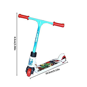 DIEWU Finger Scooter Finger Board Accessories, Novelty Party Favors Finger Skateboards Interactive Children's Toy(Blue Random 1pcs)