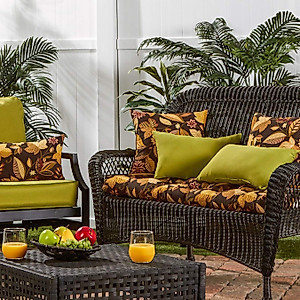 South Pine Porch Outdoor 44x17-inch Swing/Bench Cushion, Timberland Floral