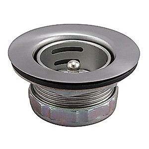 Keeney 878PC Stainless Steel Junior Duo Bar Sink Strainer with Basket, Fits 2-Inch or 2-1/2-Inch Openings, Polished Chrome