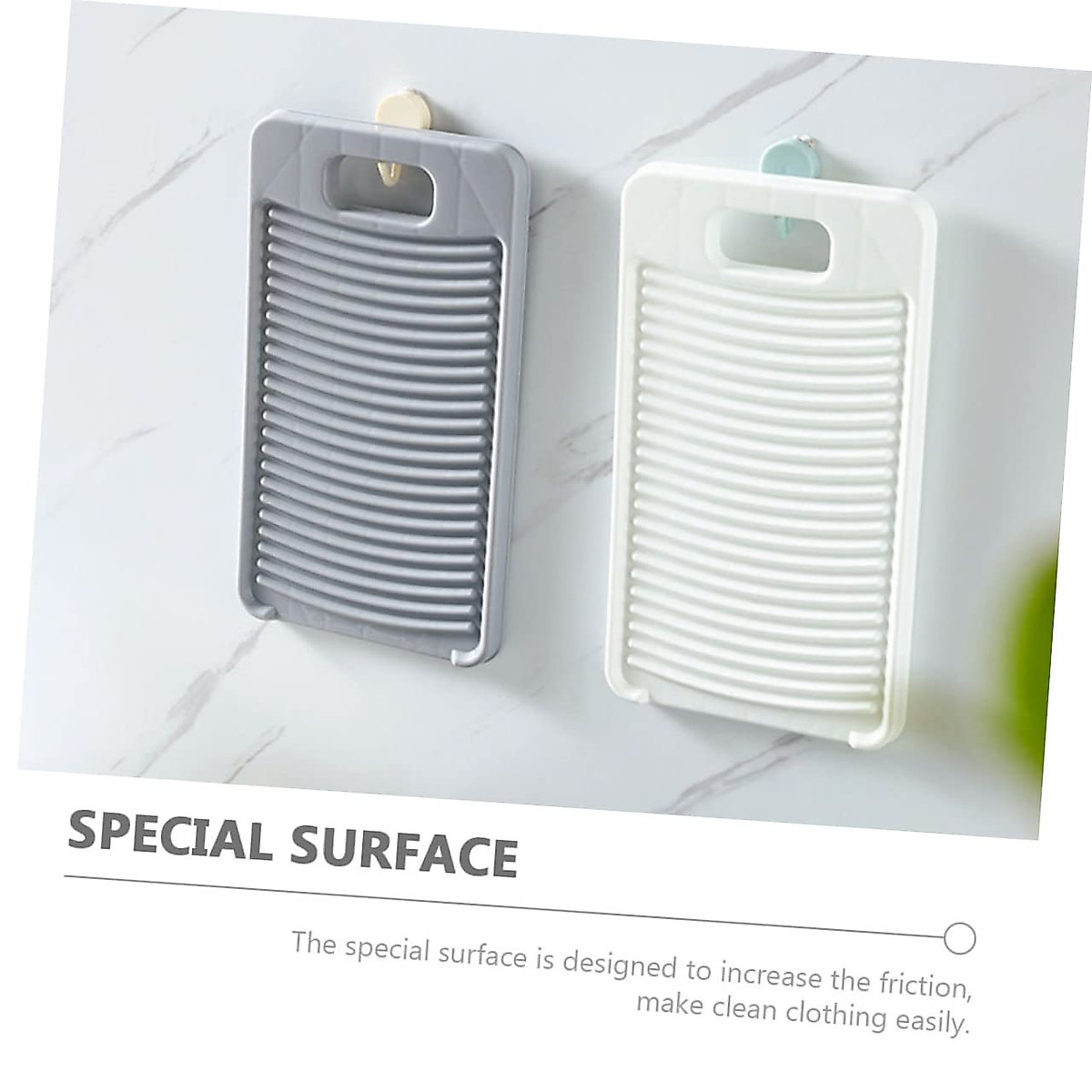 FONDOTIN 2 Pcs Thicken Washboard Scrubbing Board Household Laundry Tool for Clothes Design for Efficient Cleaning for Home and Camping Use