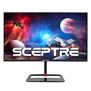 Sceptre IPS 32 inch QHD LED Monitor HDR400 2560x1440 HDMI DisplayPort up to 144Hz 1ms Height Adjustable Gaming Blinders included, Build-in Speakers Gunmetal Black 2021 (E325B-QPN168+)