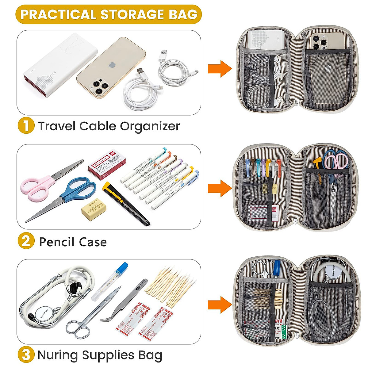 LOVEVOOK Laptop Backpack for Women Work Travel Commuter Backpack Business Computer Bag Teacher Doctor Nurse Bags College Backpack Purse, 15.6 Inch, Beige-Brown-Brown