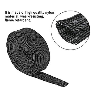 TIG Welding Torch Cable Cover 25FT Denim Torch Sleeve Hose Protector Sleeves for Welding Torch Hydraulic Hose, Plasma Torch Hose Protective Sheath Used for Cables Sun Protection