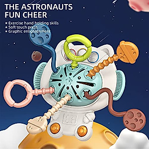 XunLexing Montessori Toys for Toddlers 18 Months Baby Sensory Toys Portable Pull String Activity Toys Sensory Toys for Toddlers Travel Activities Toys for Baby Girl Boy Gifts