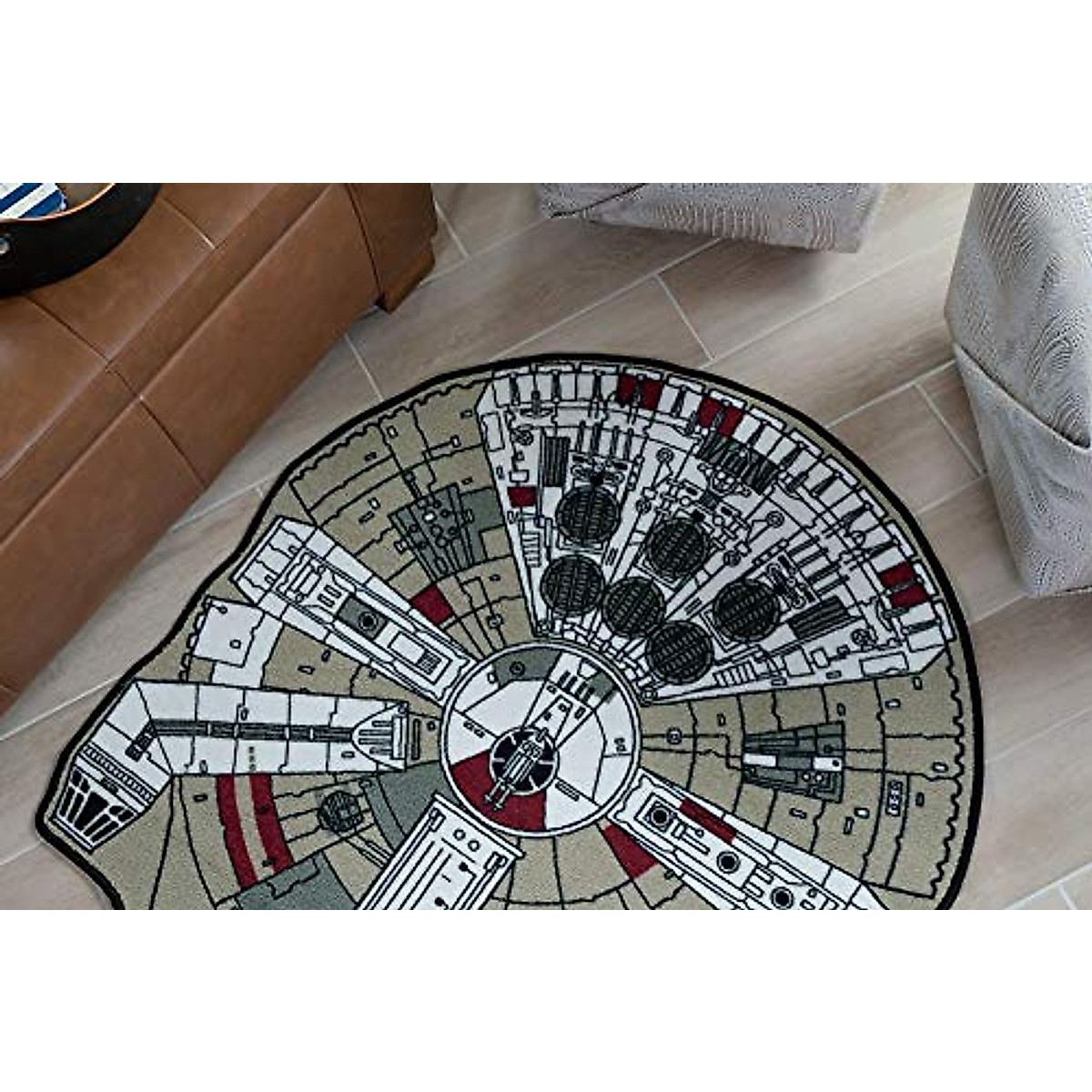 STAR WARS Han Solo's Millennium Falcon Small Area Rug | 39 x 52 Inches