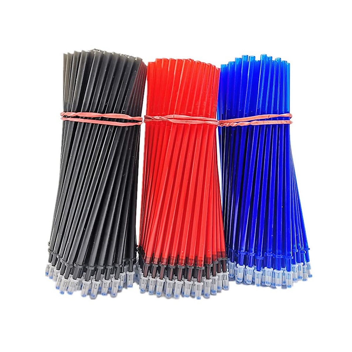 50pcs/lot Erasable Gel Pen Refills 0.5mm Blue Black Red Ink Office School Erasable Pen Washable Handle Colored Erasable Ink Pens Writing Stationery (Red)