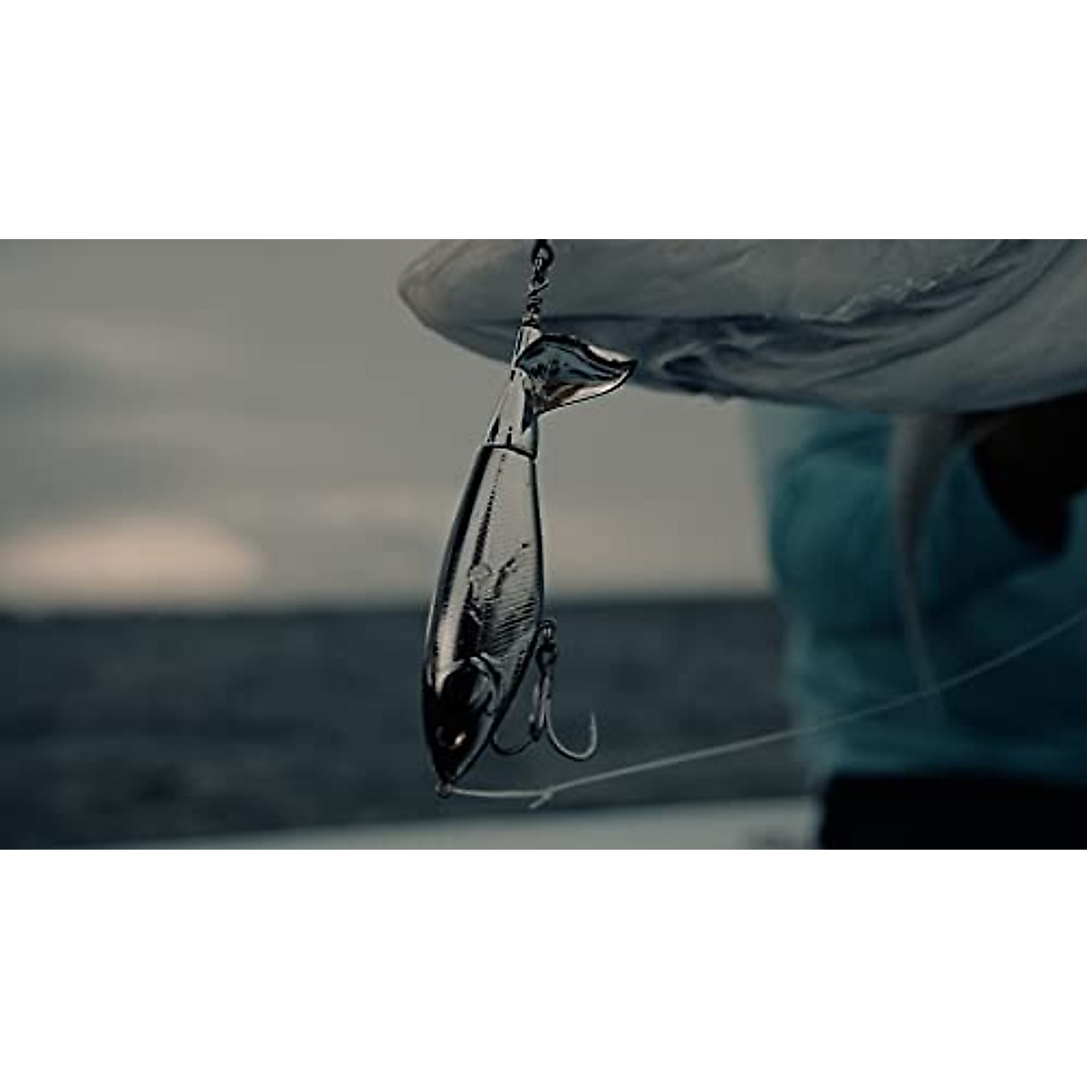 Berkley Choppo Saltwater Fishing Hard Bait, Black Chrome, 120mm - 1 oz