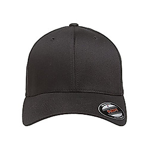 Flexfit 6277 Wooly Combed Twill Cap … Black