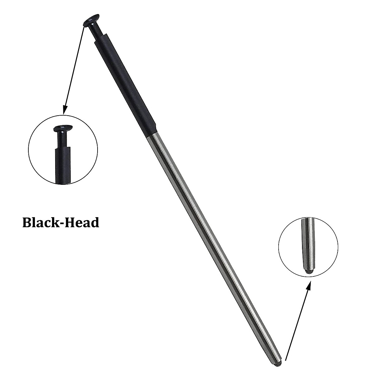 2 Pcs for Moto G Stylus 2021 Pen Replacement LCD Touch Pen Part for Motorola Moto G Stylus XT2115 All Verison Touch Pen with 1 Pcs Eject Pin(Aurora Black)