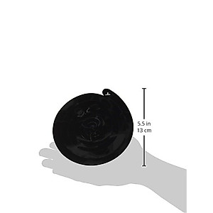 Amscan Swirl (12ct) Party Decorations, 22 inches, Jet Black