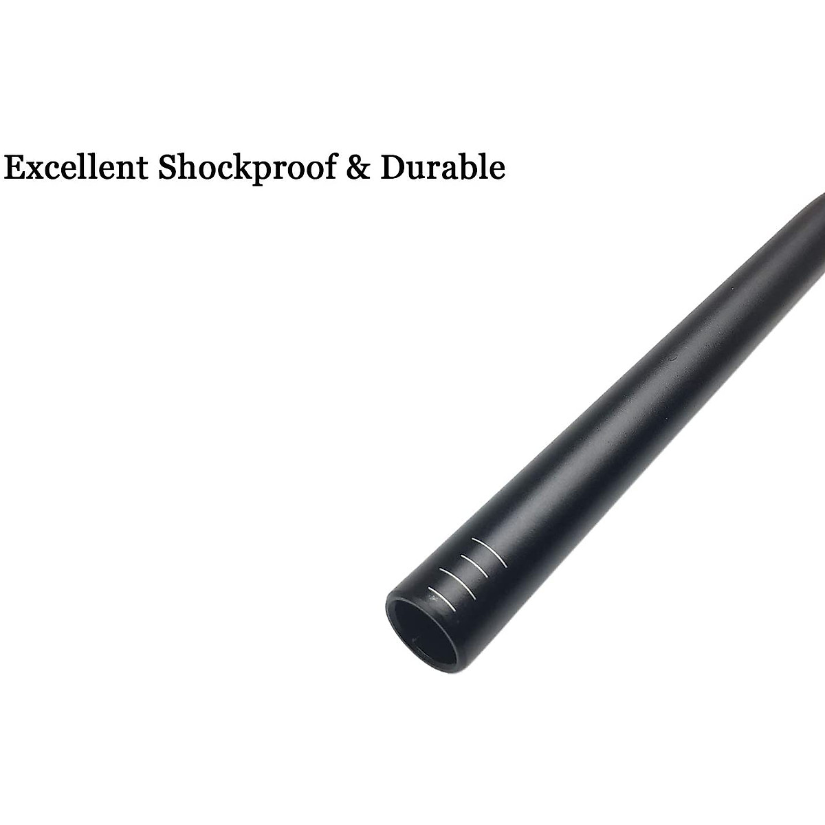 Wake 31.8mm MTB Mountain Bike Handlebar, Aluminum Alloy Mountain Bike Bicycle Riser Handlebar Extra Long 720/780mm with Paint Matte Surface (Black, 720mm)