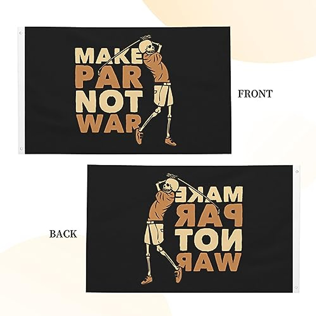 IMEEGIEN Make Par Not War Flag 3x5 Ft Double-Sided Outdoor Decoration Banner Durable Home Yard Flags Polyester Welcome Flag