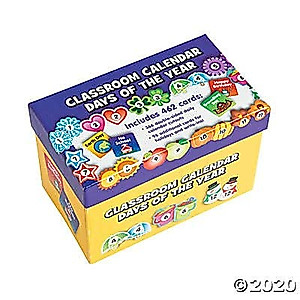 Fun Express Classroom Calendar Bulletin Board - Stay Organized All Year with 400-Piece Classroom Calendar Days of The Year - Kickstart Learning, Teacher's Essential, Make Every Day Special