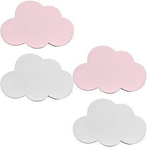 Cabilock 4pcs Hanger Hooks Cloud Wall Hanger Bathroom Wall Hooks Magnetic Goose Cloud Hook Wall Storage Shelf Decoration Hat Wooden Decor Wooden Wall Hooks Child Wall Hanging Key Cabinet