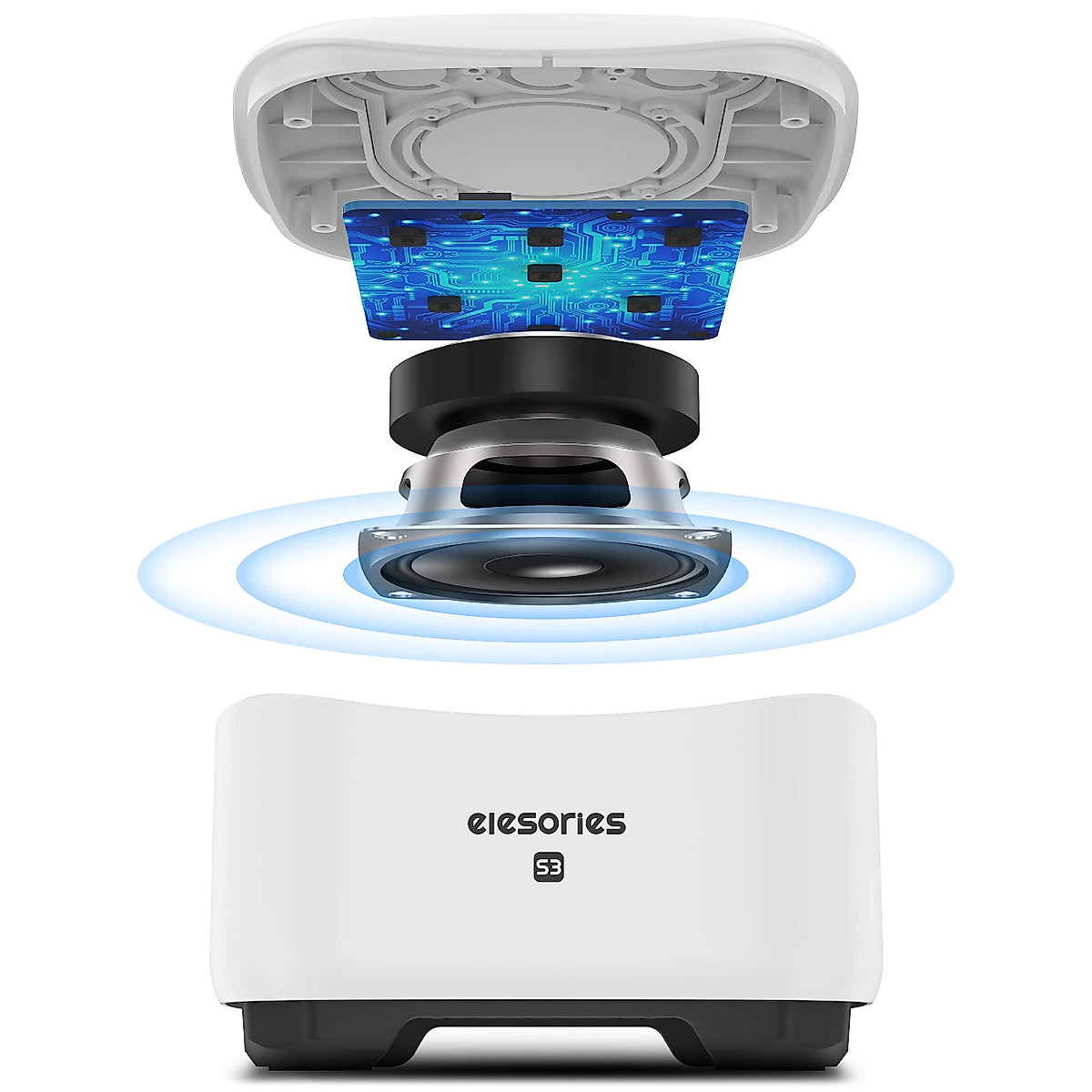 elesories S3 White Noise Machine, Portable Sleep Therapy Sound Machine for Adults Baby Kids Sleeping