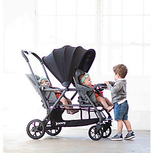 JOOVY Caboose S Rear Seat - Grey Melange