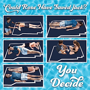 The Original Titanic Movie Pool Float- 48"x84" Inflatable Double Sized 2-Person Raft of Floating Door-Fun Swimming Lounger - Could Rose Really Have Saved Jack?- Great Gift for Film Fans & Birthdays