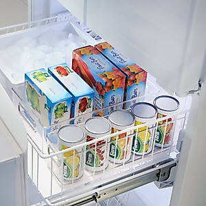 iDesign Fridge Organiser, Stackable Storage Container with Handles, Small BPA-free Clear Drawer Organizer for Kitchen, Fridge and Refrigerator, Practical Organization for Kitchen