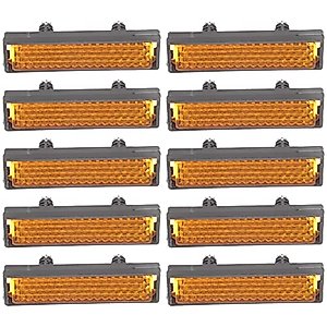 INOOMP 20Pcs Pedal Reflective Accessories Jewelry Accessories Bike Reflective Tape Night Safety Warning reflectors Reflector Strips Pedal reflectors Pedal Lights Decorate Plastic Advanced