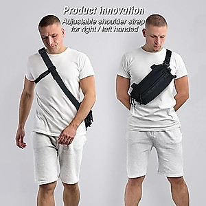 FEIWOOD GEAR Crossbody Bag,Sling Bag for Men and Women - 4L Shoulder Bag,Lightweight Chest Bag for Everyday Carry, Travel, Work, Gym, Tactical