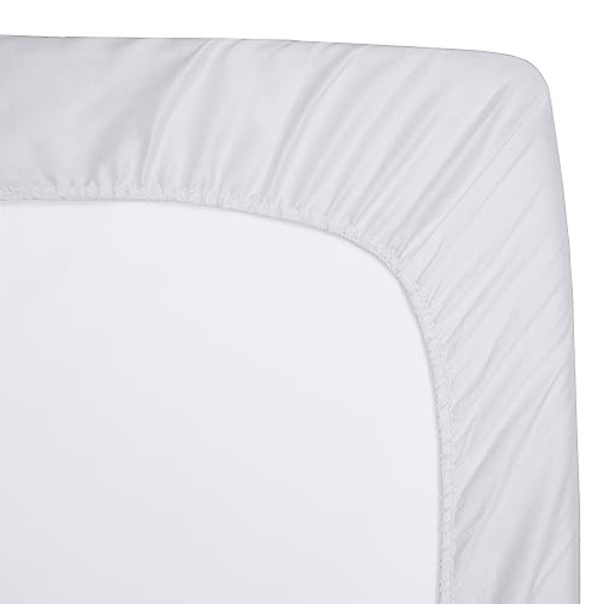 American Baby Company 2 Pack Waterproof Fitted Porta/Mini Crib Mattress Protector, Quilted Cotton and Noiseless Mini Crib Pad Cover, White, 38" x 24"