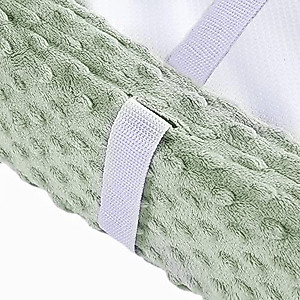 Changing Pad Cover, Ultra Soft Minky Dots Plush Changing Table Covers Breathable Mink Changing Table Sheets Cover Wipeable Changing Pad Covers for Infants Newborn Baby Girl Boy (Meadow Mist)