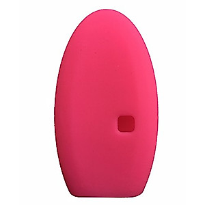 KAWIHEN Silicone Keyless Entry Smart Remote Key Fob Cover Compatible with for Nissan 350Z 370Z Altima Armada GT-R Leaf Pathfinder Rogue Sentra Maxima Murano Versa CWTWB1U840 285E3-3SG0D (rose red)
