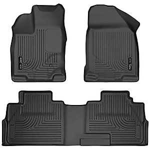 Husky Liners Weatherbeater Floor Mats | Fits 2007 - 2014 Ford Edge, 2007 - 2015 Lincoln MKX | Front & 2nd Row, 3-pc Black - 99761
