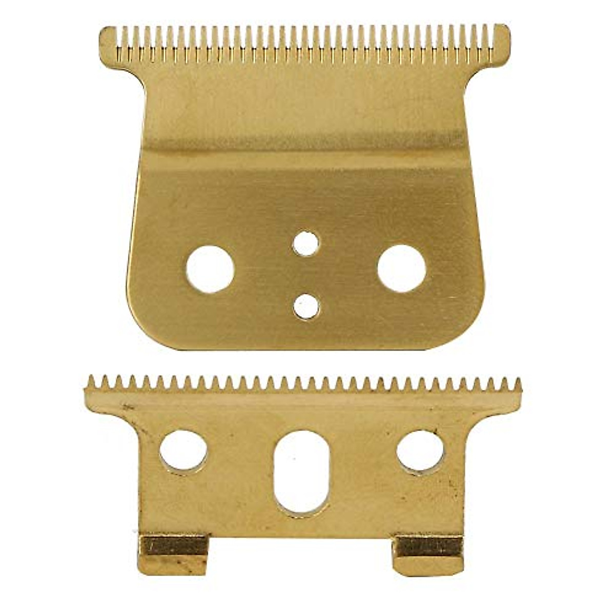 Hair Clipper Blade, 2pcs Steel Replacement Electric Hair Clipper Blade Hair Trimmer Metal Replacement Cutter Head Tool(Gold)