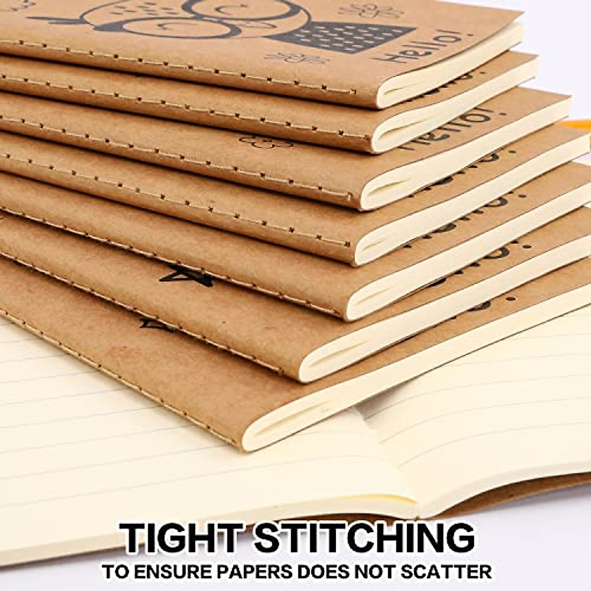 Sikao 12 Pack Cute Animals Mini Notebooks for Kids Party Favors, A6 Small Notebooks for Girls Teens, Notebook Bulk for Class Prizes Bag Stuffer, Little Journals for Kids, Happy Mini Journal